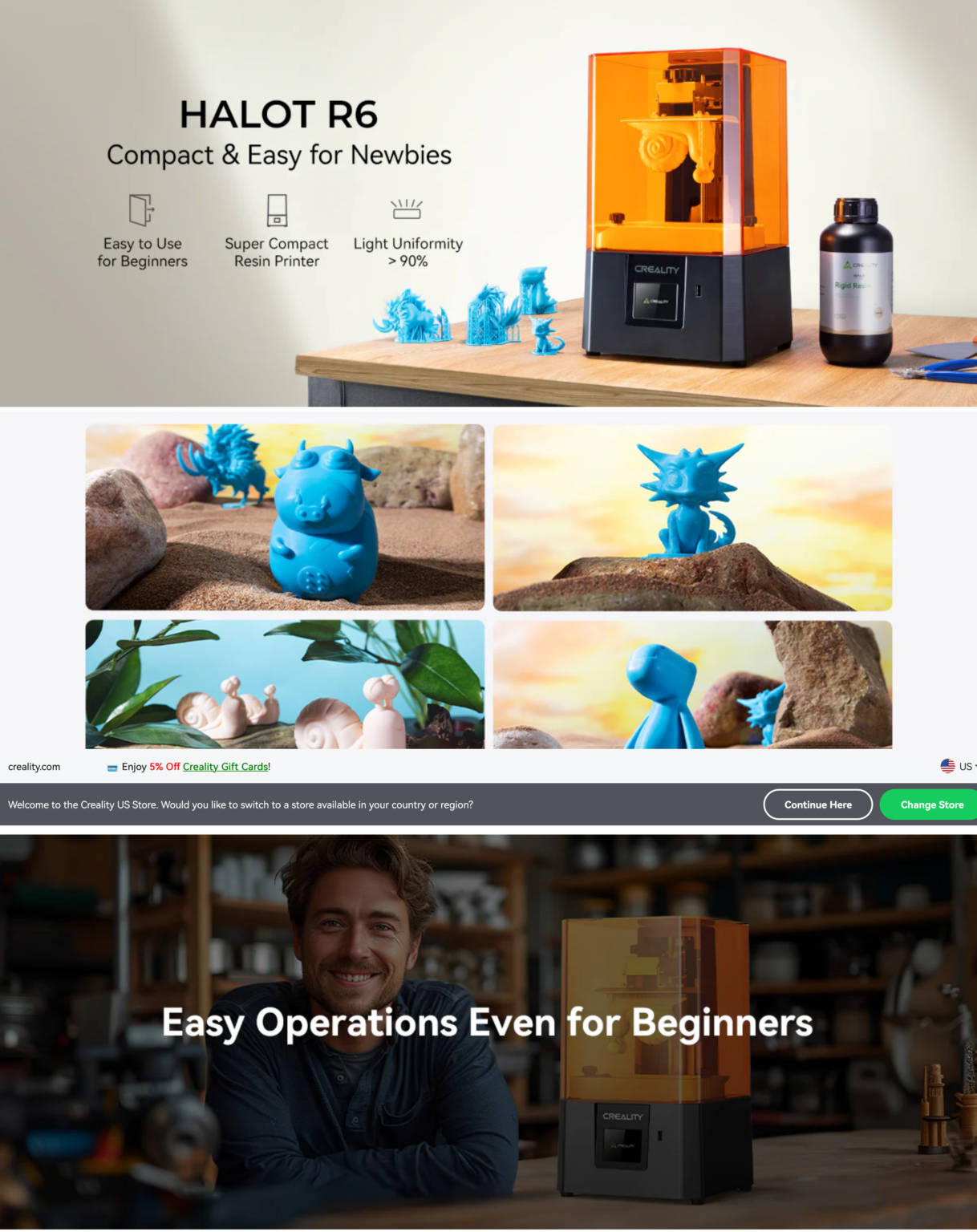 HALOT R6 2K Resin 3D Printer Egypt | CREALITY Egypt 3D Printer Store